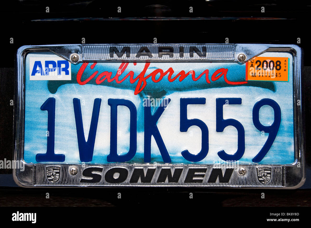 United States: license plate in California Stock Photo - Alamy