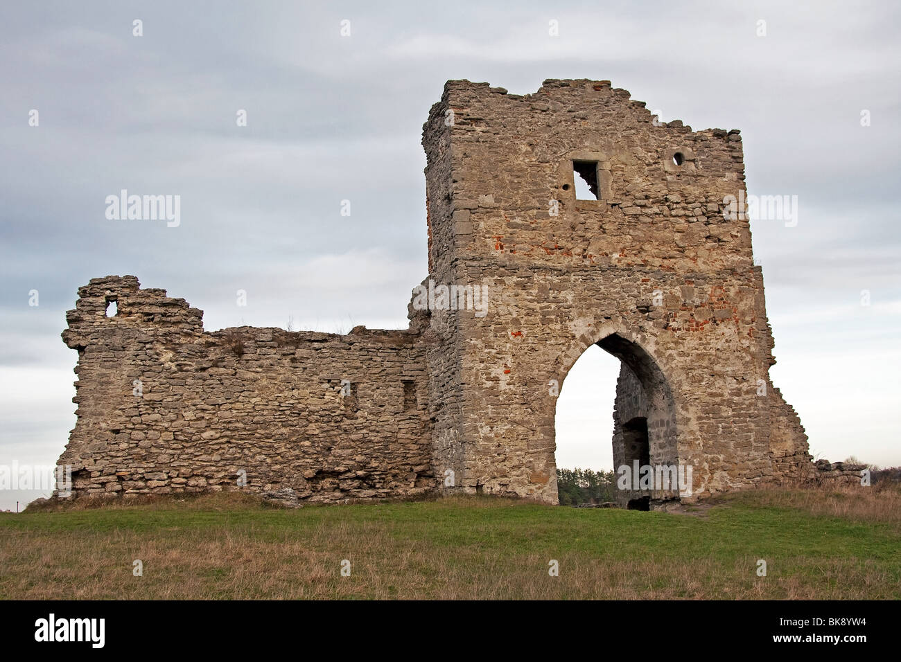 Ruined gates of cossack castle, kremenets, ukraine Stock Photo - Alamy