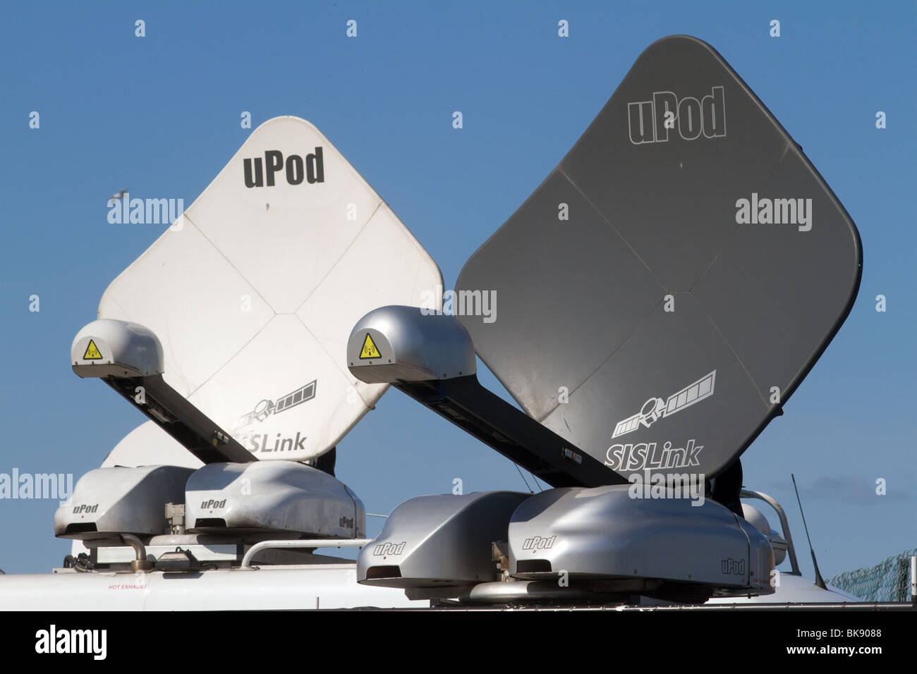Outside broadcast satellite dishes hi-res stock photography and images ...