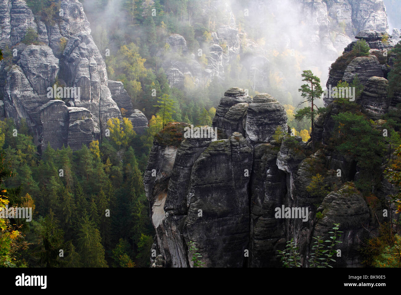 Bastei rocks hi-res stock photography and images - Alamy