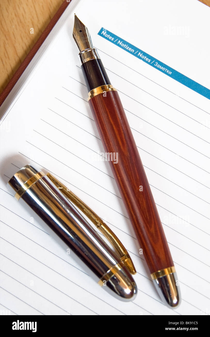 notes and pen Stock Photo - Alamy