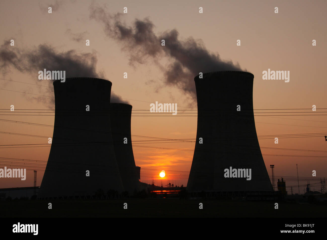 Dukovany Nuclear Power Station of the CEZ Group, South Moravia, Czech ...