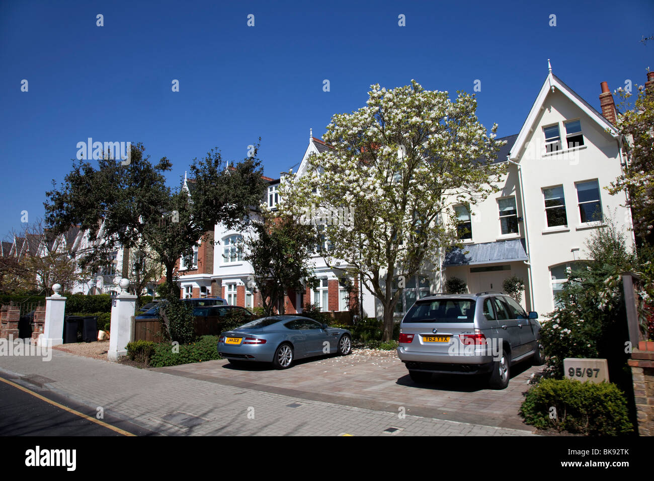 Residential street in Putney An affluent part of South West London ...