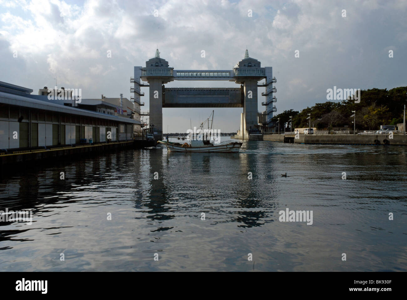 Japan, Numazu : anti-tsunami barrier Stock Photo - Alamy