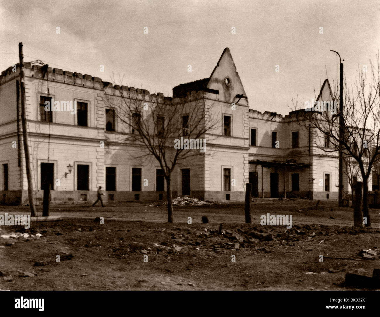 Bombed house, historic photograph, around 1945 Stock Photo - Alamy