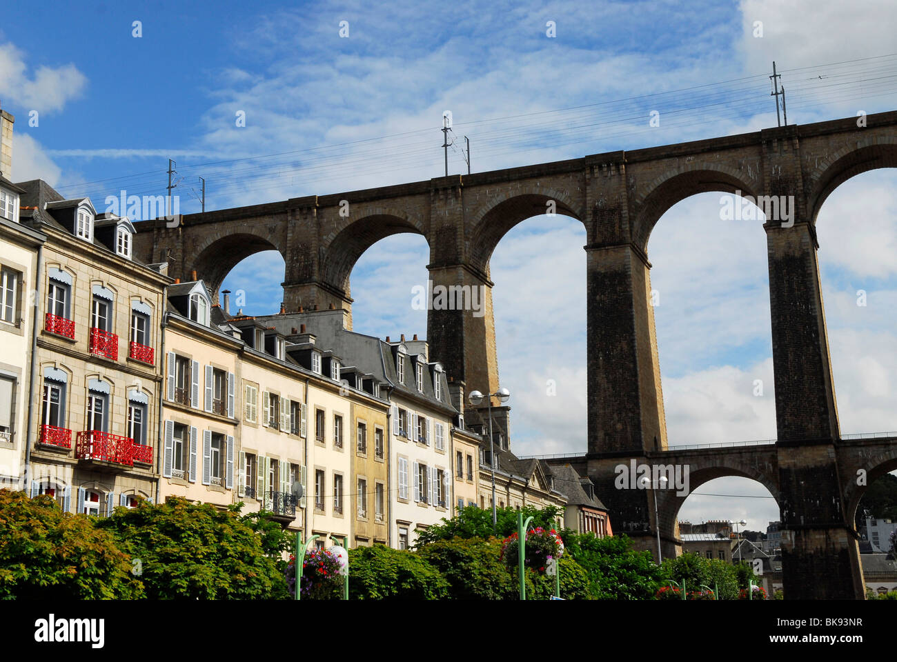Morlaix (29) : viaduct Stock Photo - Alamy