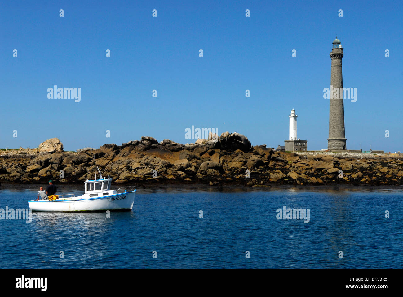 Ile Vierge island (29) : lighthouse Stock Photo - Alamy