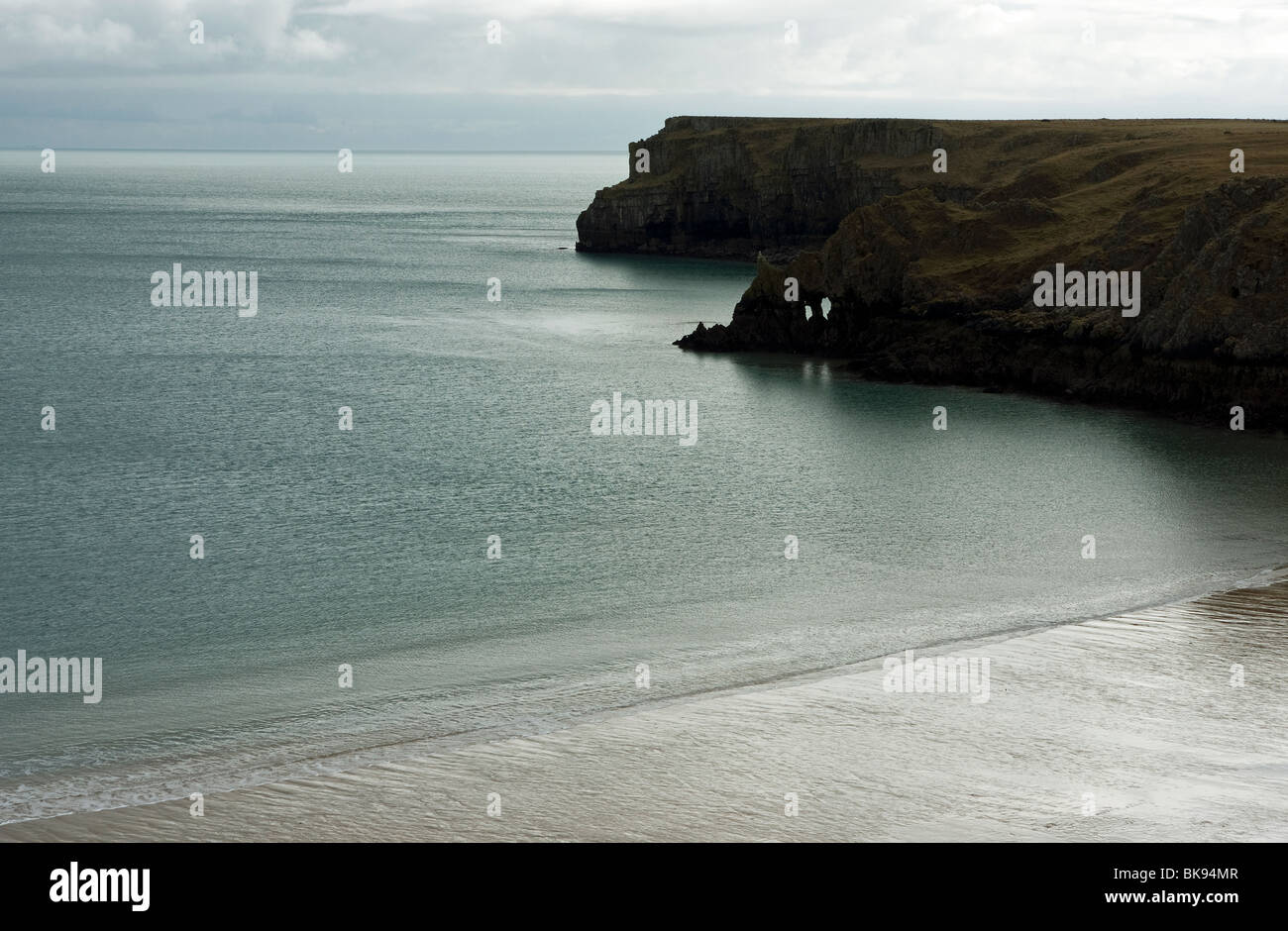 Barafundle Bay in Pembrokeshire West Wales Stock Photo - Alamy
