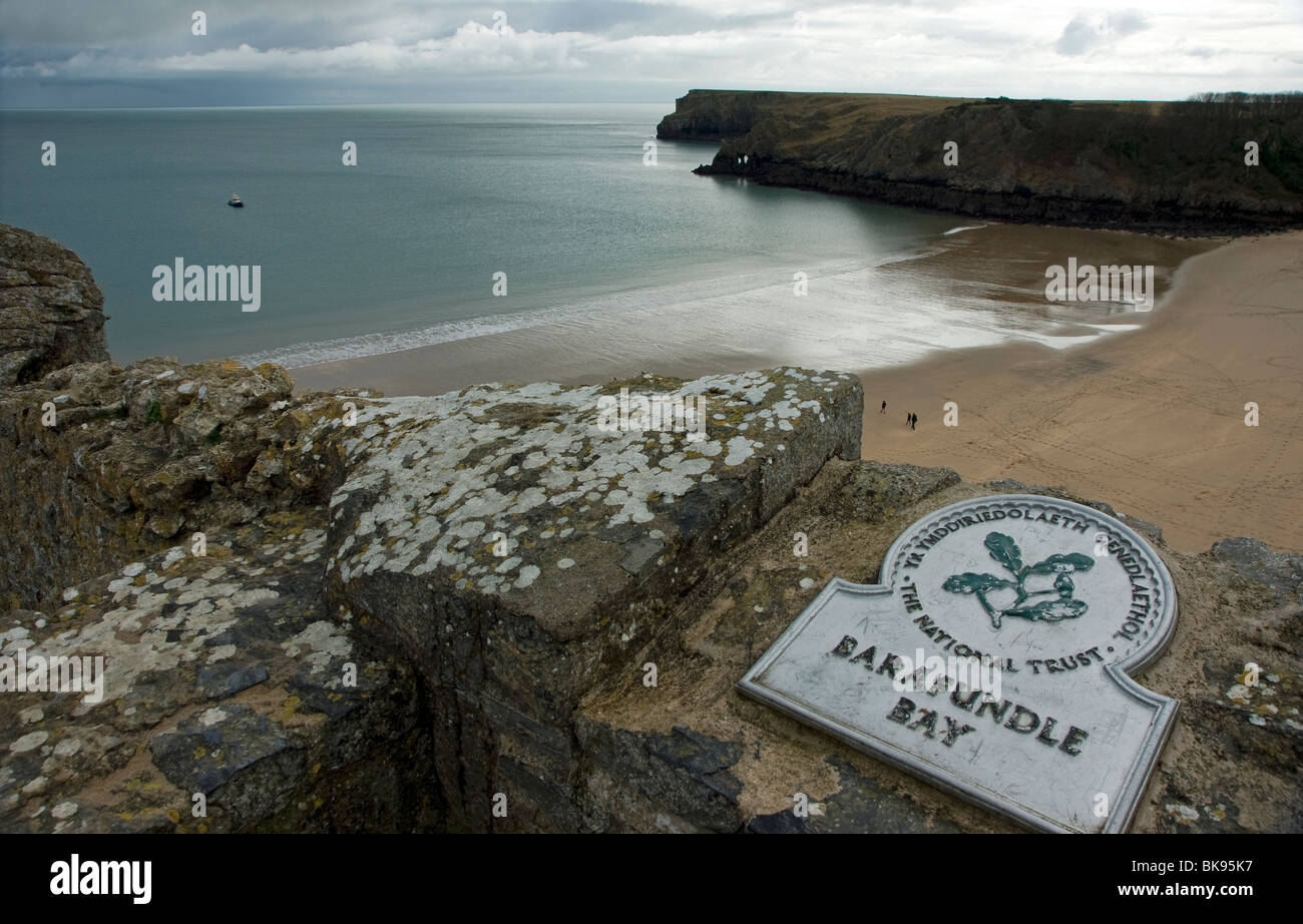 Barafundle Bay in Pembrokeshire West Wales Stock Photo - Alamy