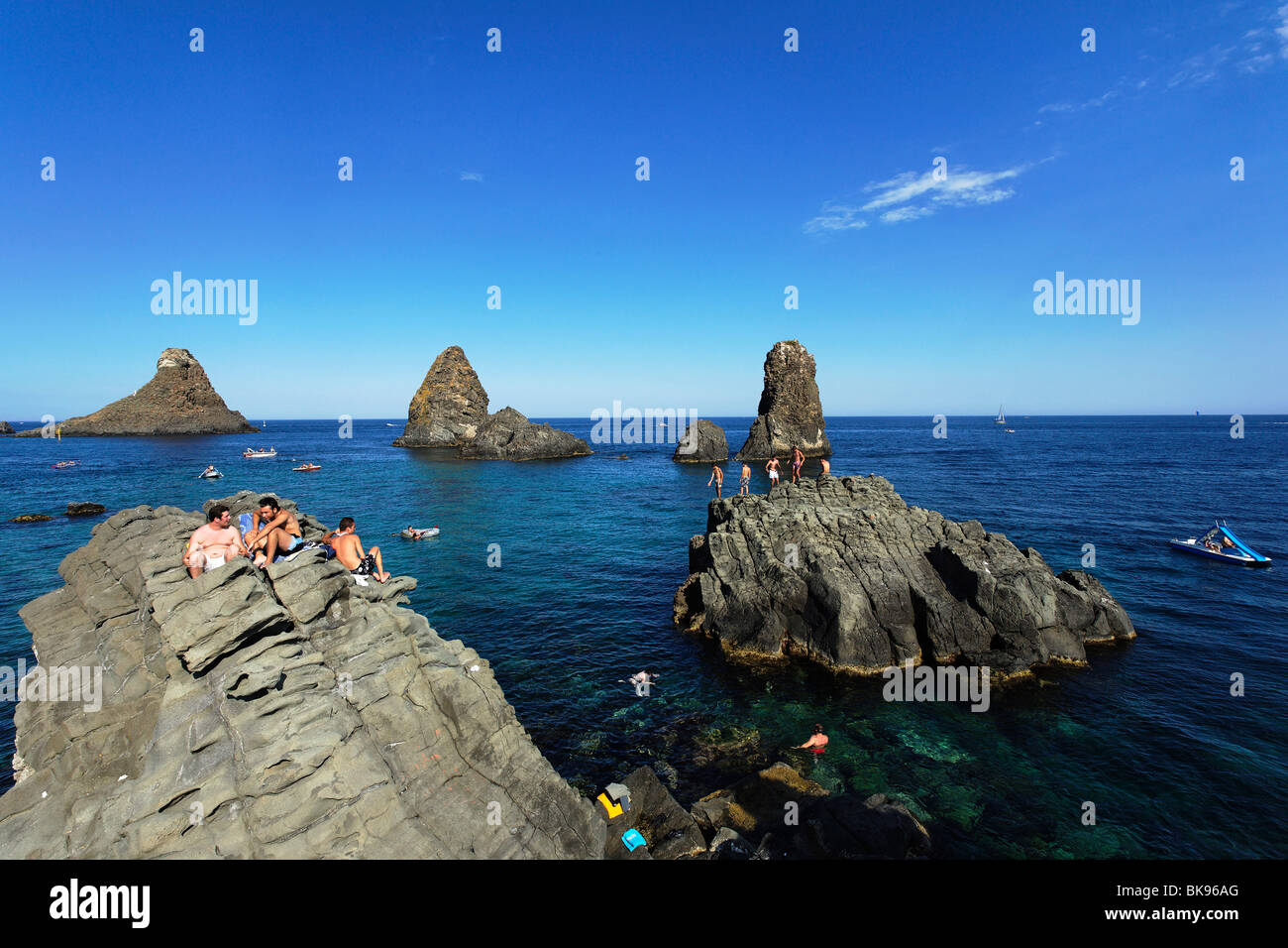 Cyclopean Isles, Aci Trezza, Lava Rocks, Aci Castello, Sicily, Italy ...