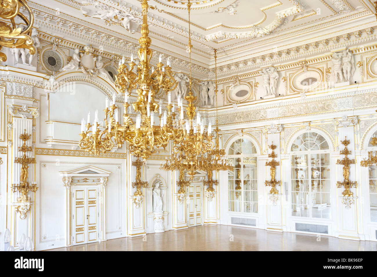 Spanish hall, Prague Castle, Prague, Czech Republic-interior Stock ...
