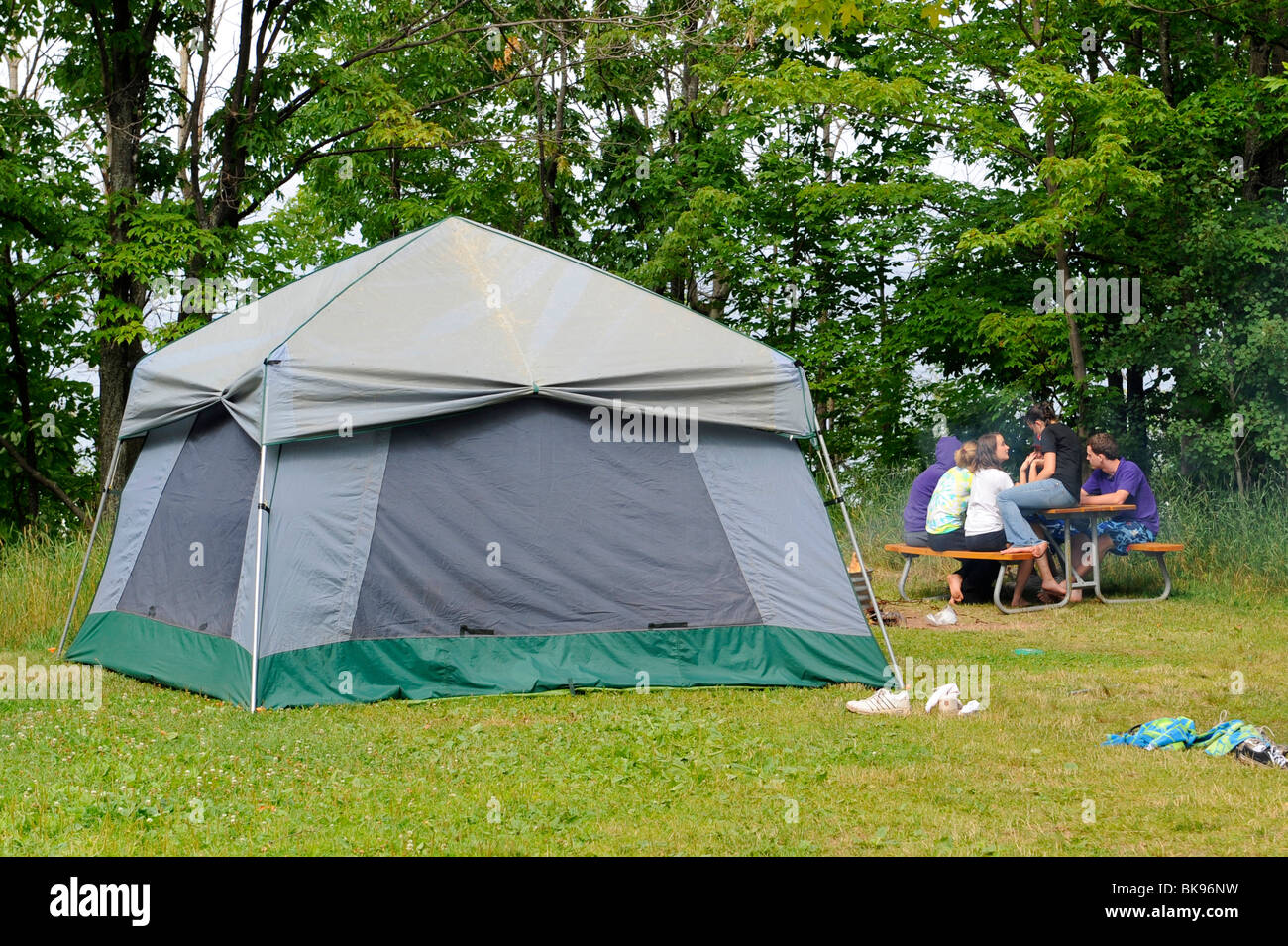 Camping at Porcupine Mountains Wilderness State Park Upper Peninsula ...