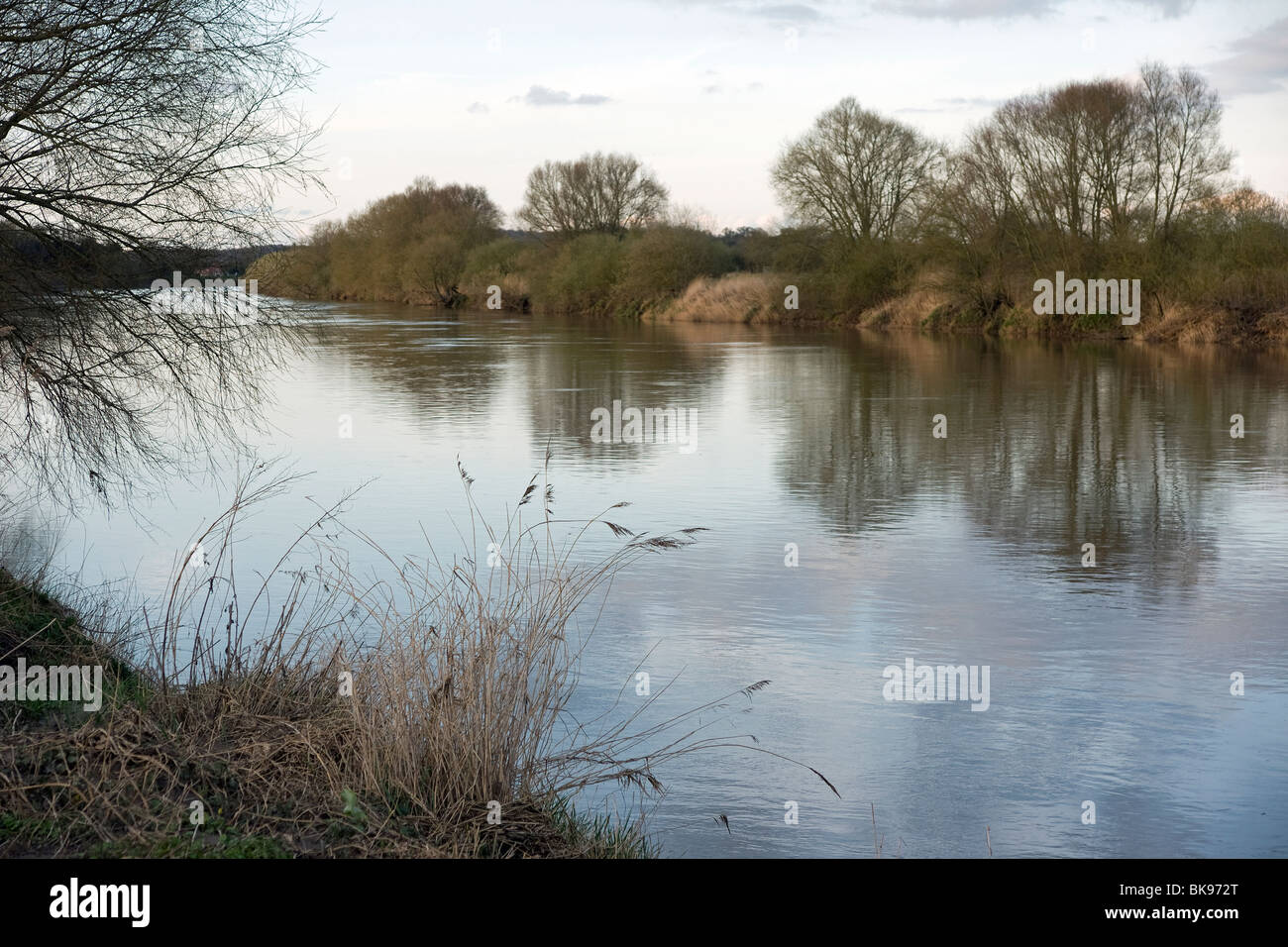 The River Severn seen from the Severn Bore pub in Minsterworth ...
