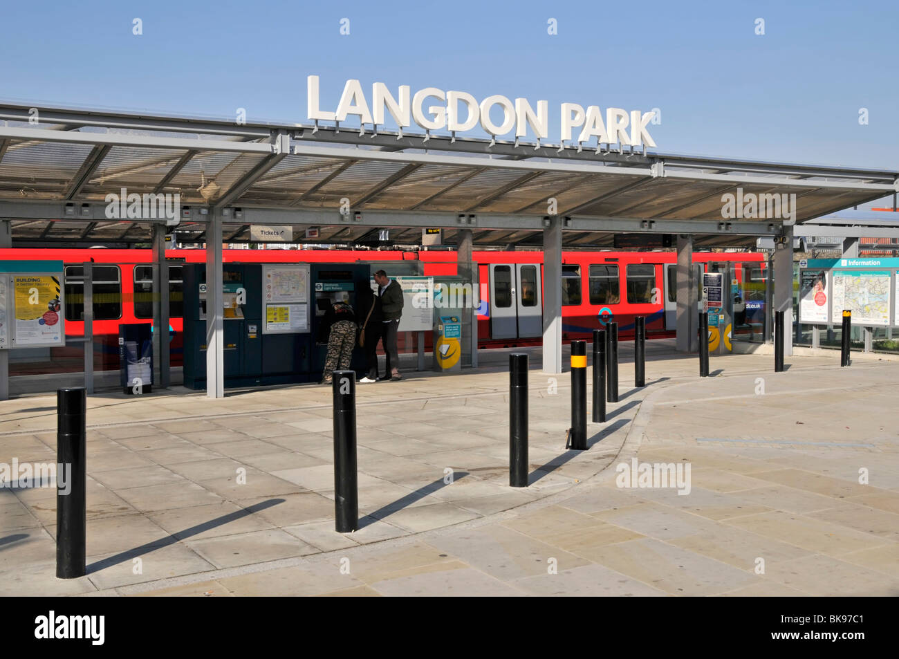 Langdon park train station sign hi-res stock photography and images - Alamy