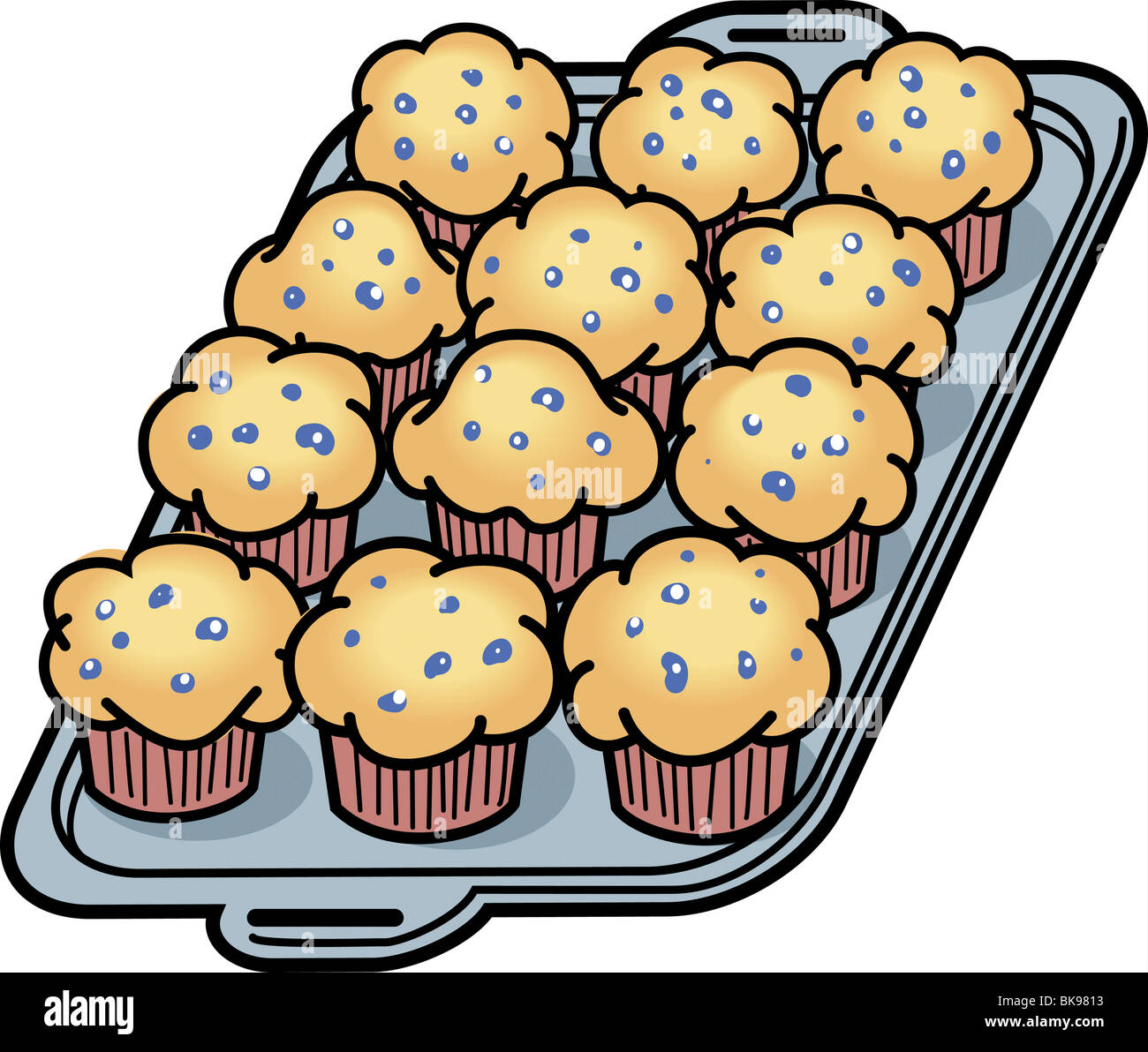 Close-up of muffins in tray Stock Photo - Alamy