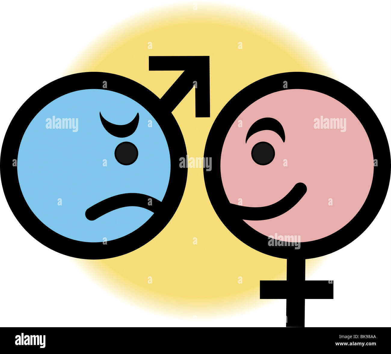 Profile male female symbol hi-res stock photography and images - Alamy