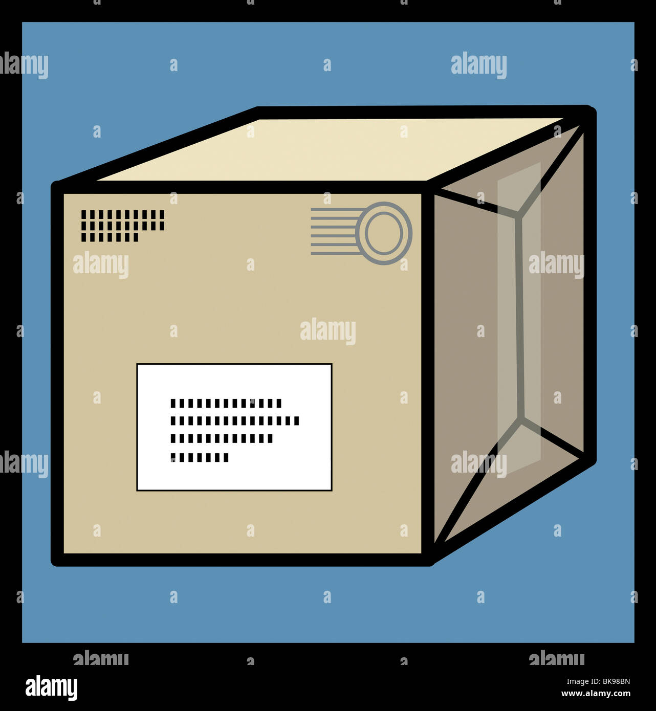 Close-up view of parcel Stock Photo - Alamy
