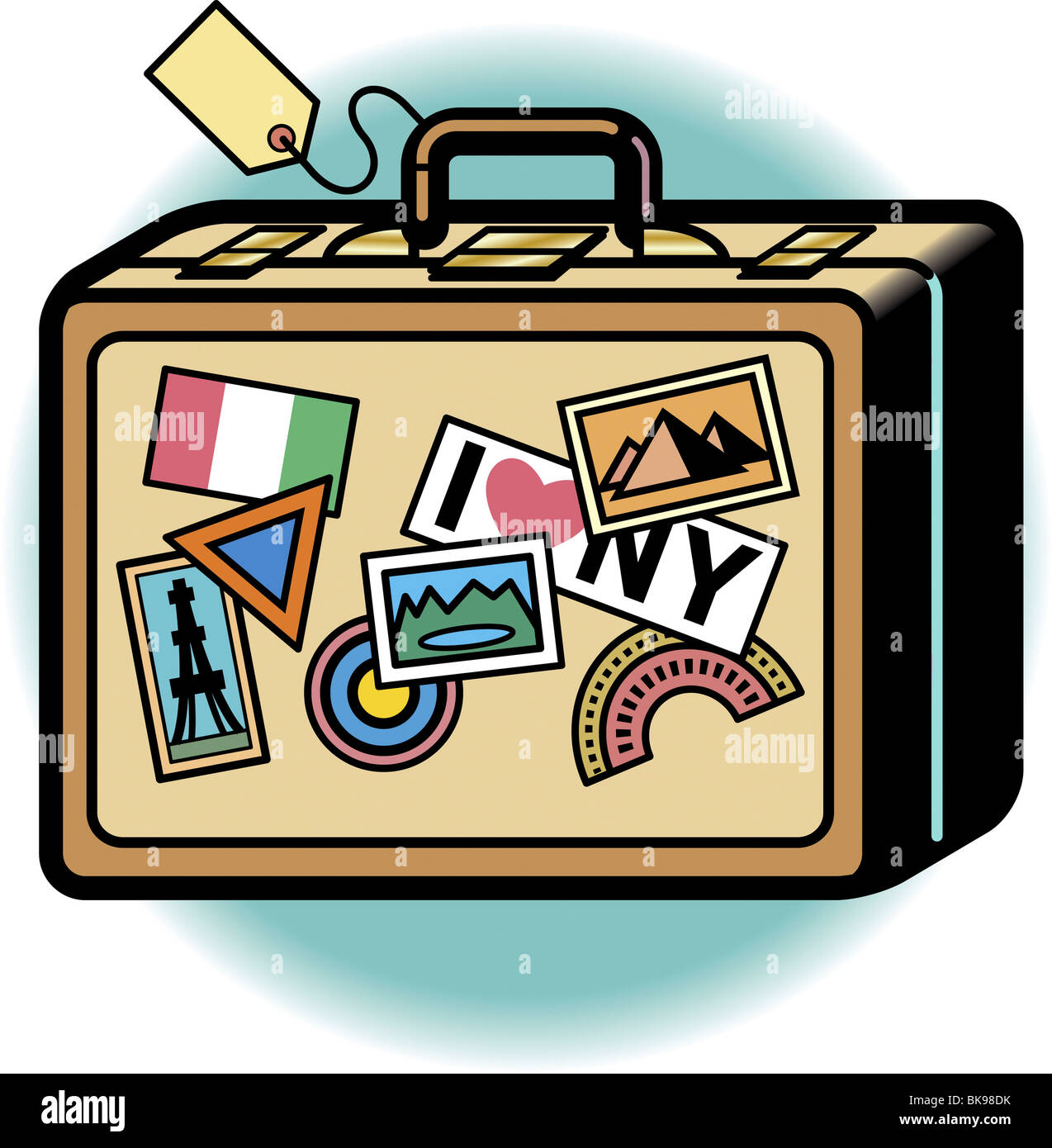 Stickers suitcase hi-res stock photography and images - Alamy