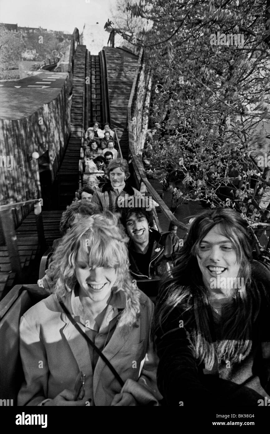 Scott Gorham and Phil Lynott rides the roller coaster with a couple of ... Scott Gorham and Phil Lynott rides the roller coaster with a couple of ...