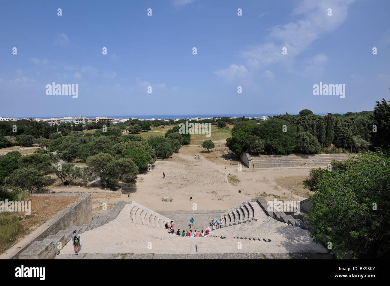 Ancient Stadium, reconstructed, Monte Smith, Rhodes Town, Rhodes ...