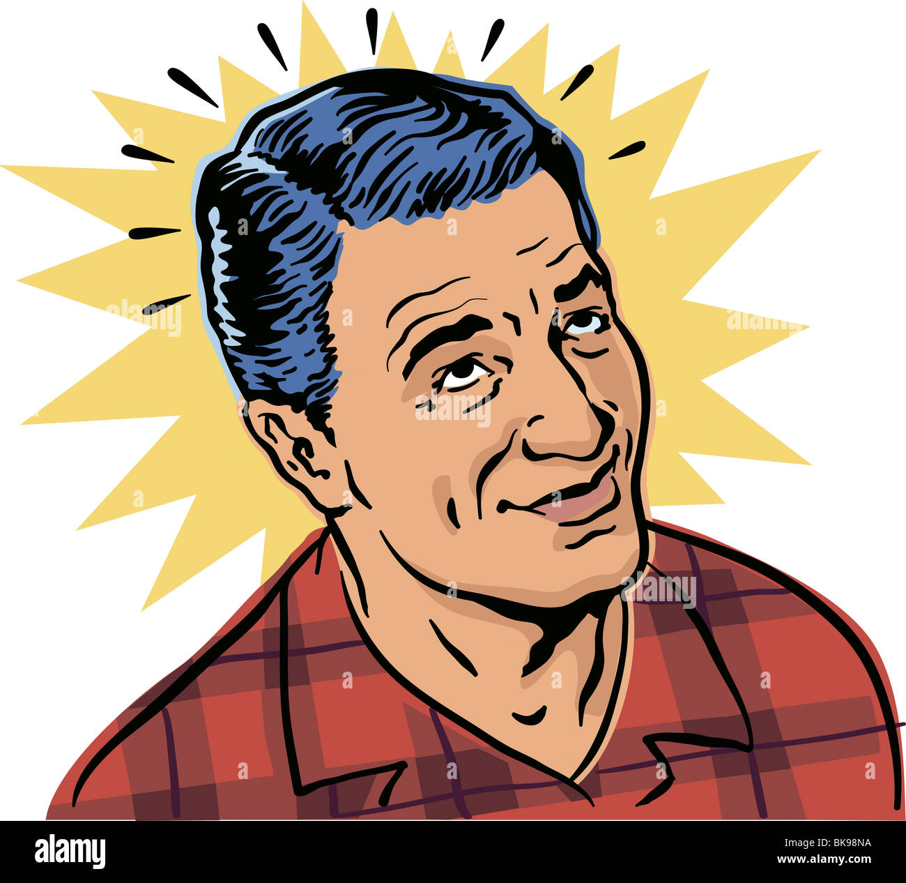 Close-up of man day dreaming Stock Photo - Alamy