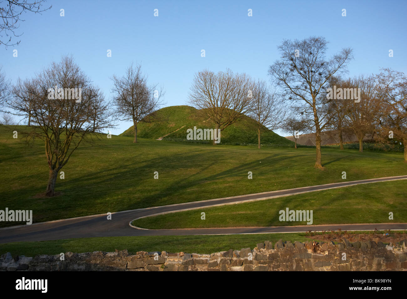 Dundonald moat or motte man made artificial mound for a fort county ...