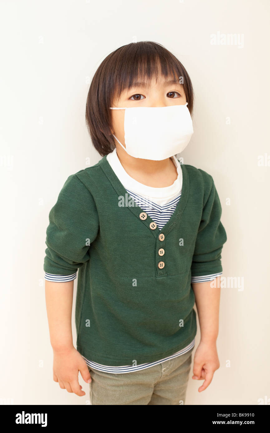 Boy Wearing Mask Stock Photo - Alamy