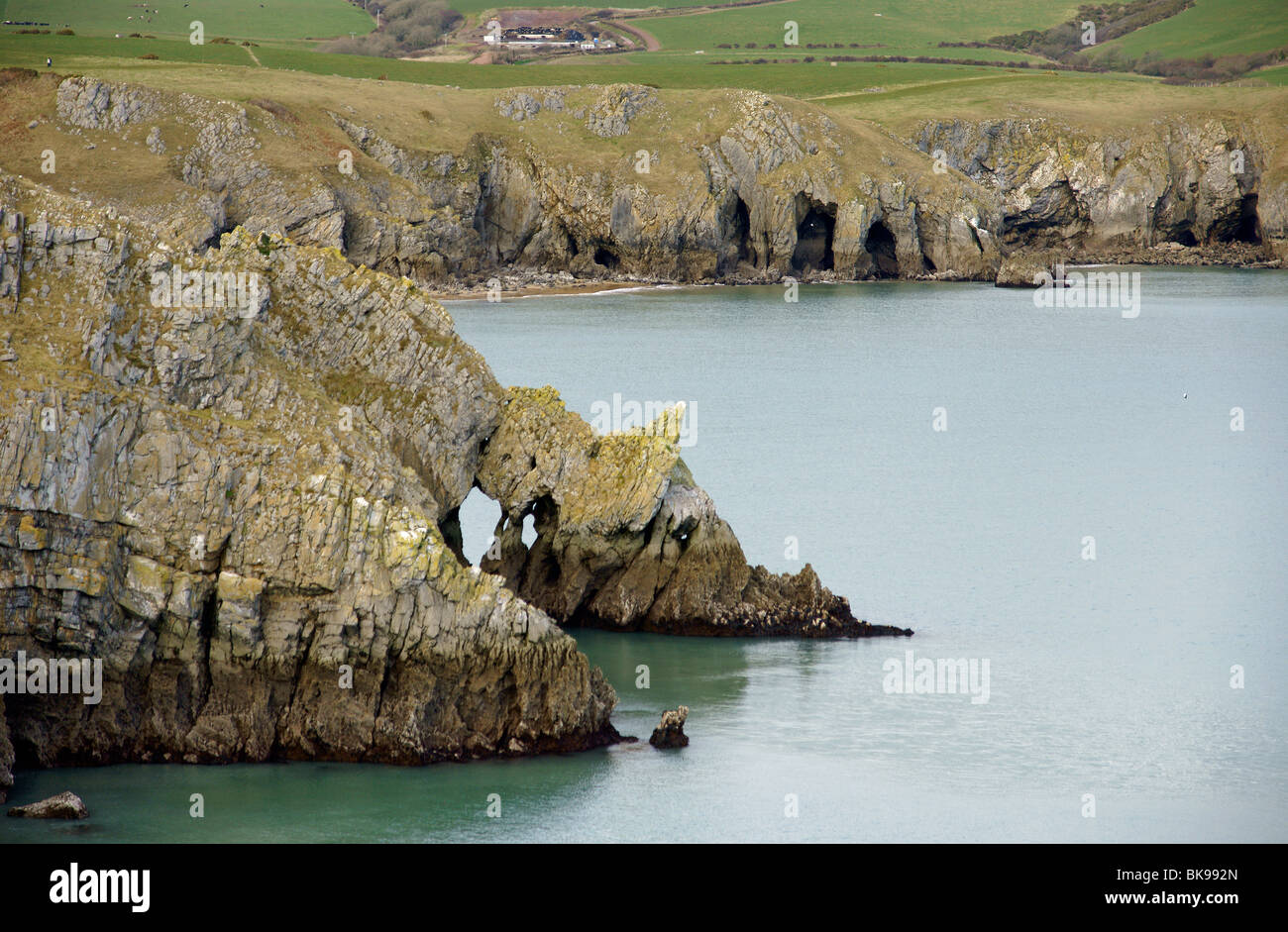 Stackpole quay beach hi-res stock photography and images - Alamy