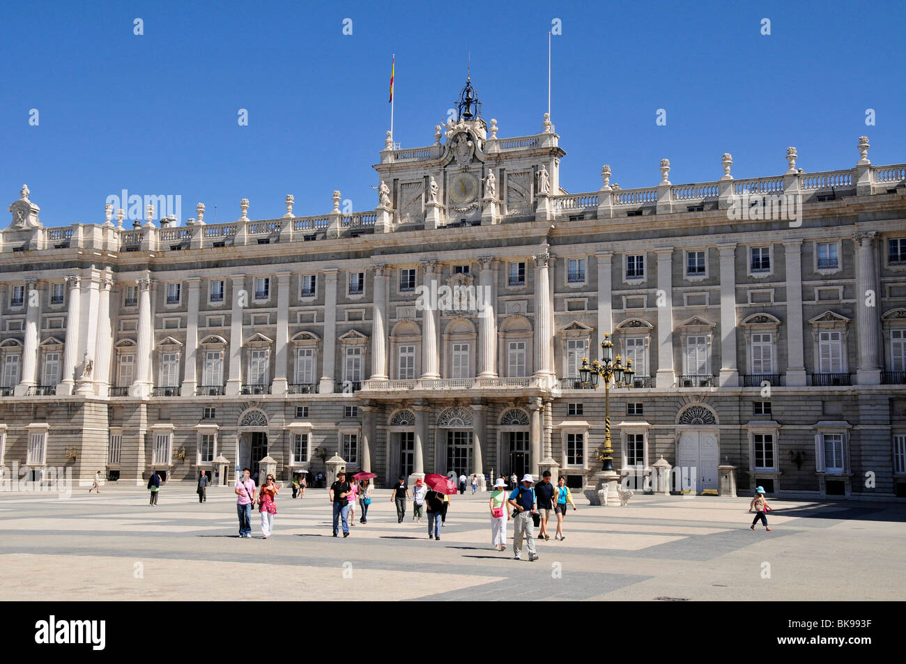 Tourists photos spanish royal palace hi-res stock photography and ...