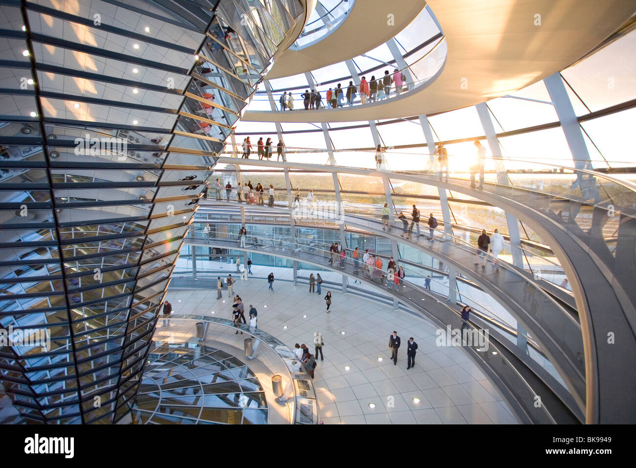 Interior view of the Reichstag building, Berlin, Germany, Europe Stock ...
