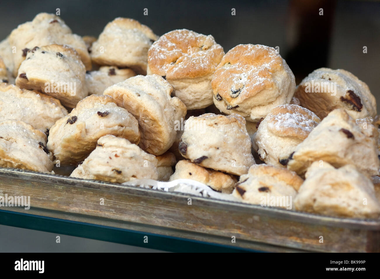 tray of homemade fruit scones Stock Photo - Alamy