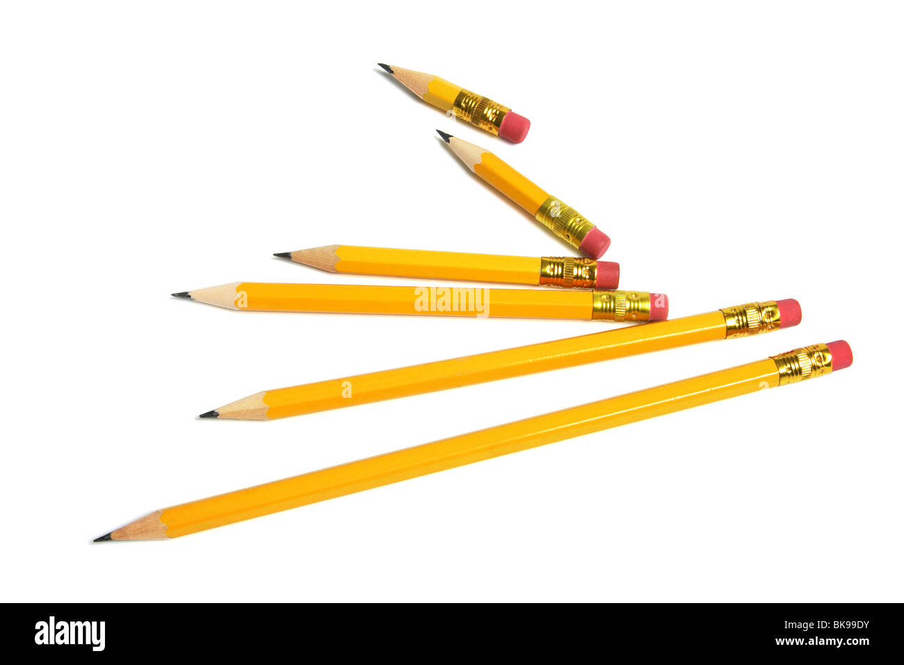 Long and Short Pencils Stock Photo - Alamy
