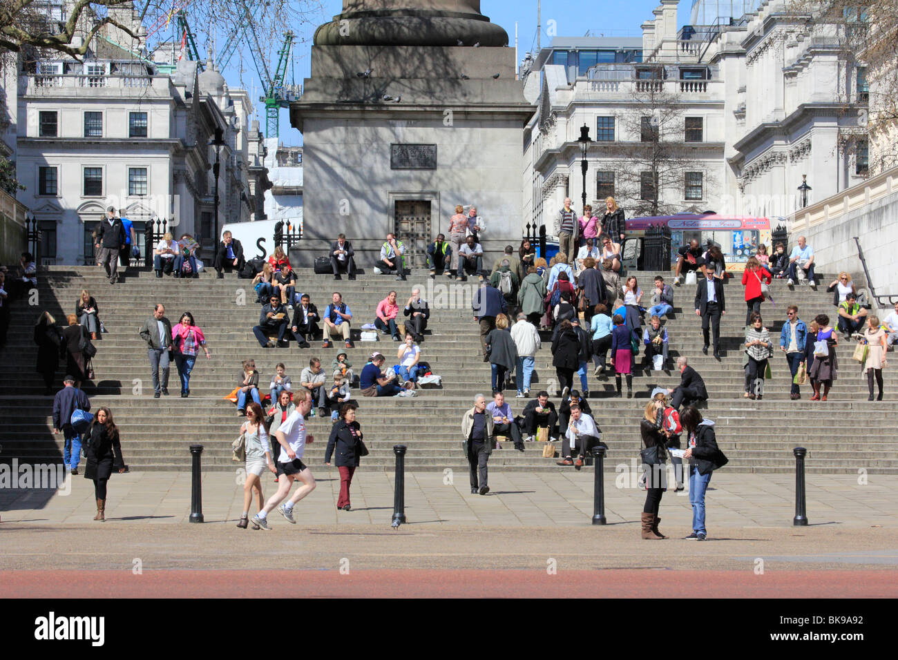 busy spring in london Stock Photo - Alamy