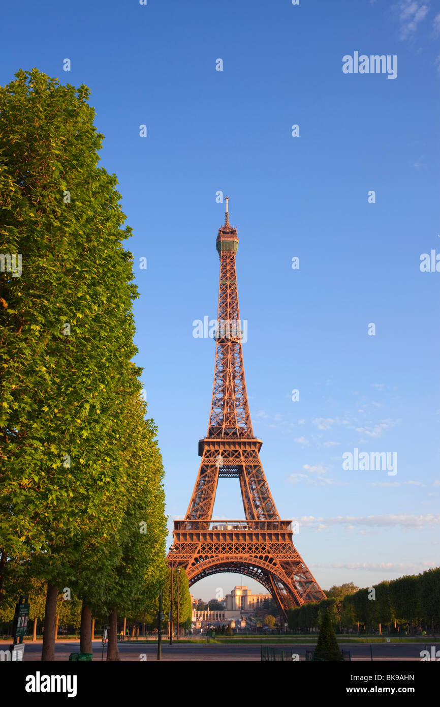 Low angle view of a tower, Eiffel Tower, Paris, France Stock Photo - Alamy