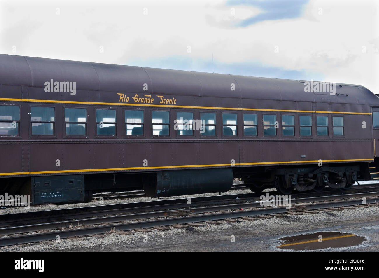 Old Denver Rio-Grande-Western Scenic railroad passenger car Stock Photo ...
