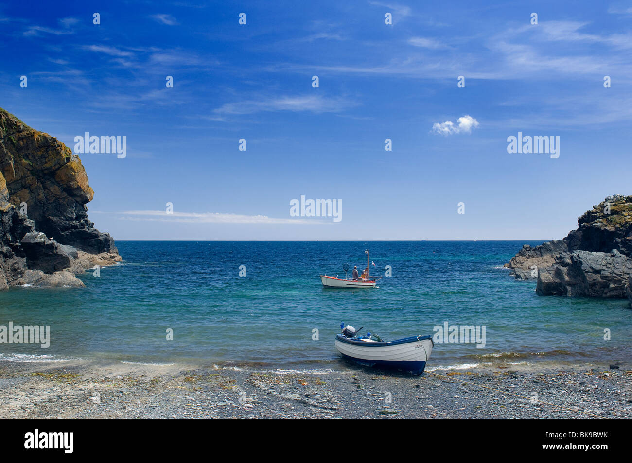 Fishing in Cornwall - John Gollop Stock Photo - Alamy