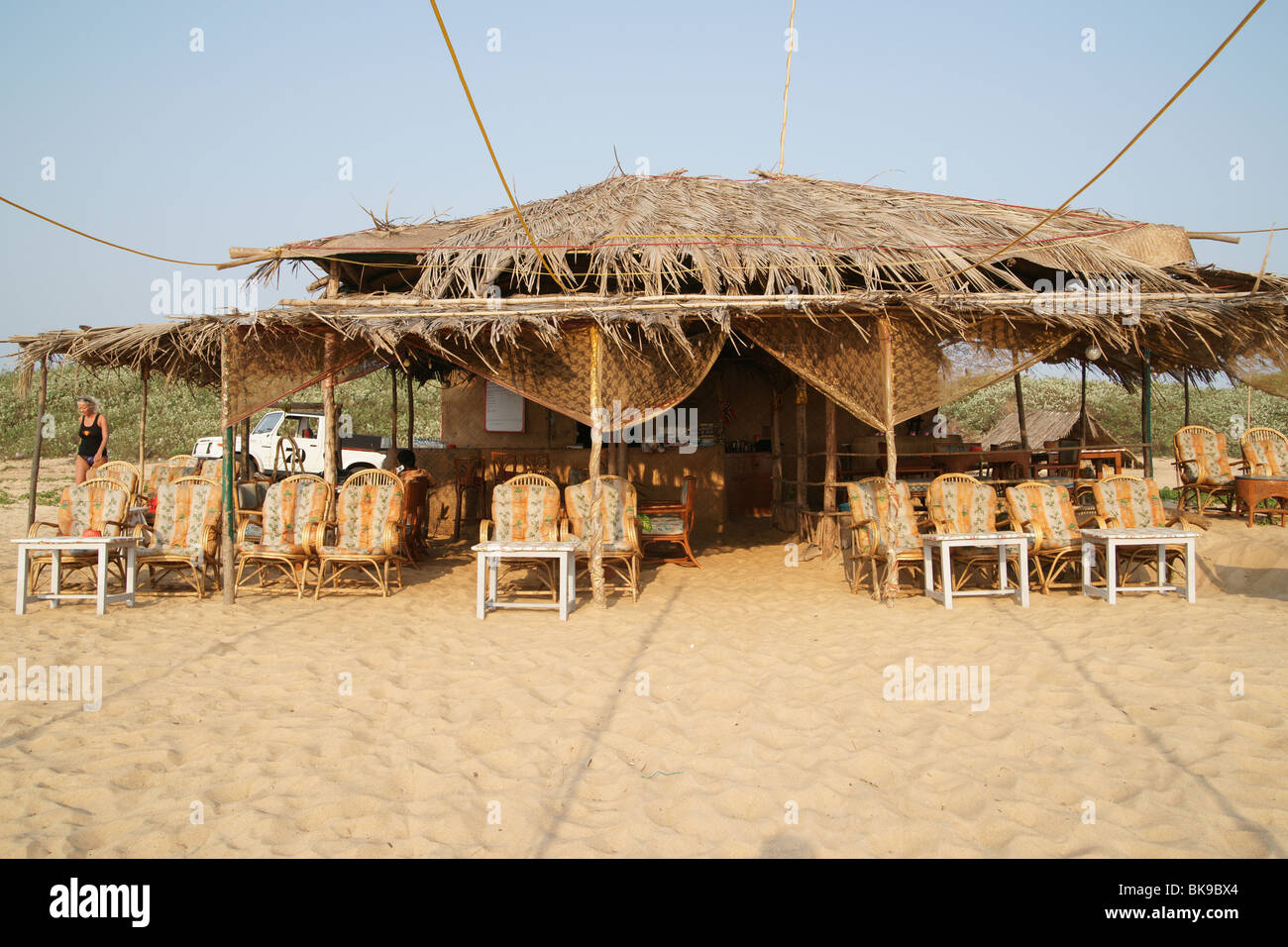 Beach shack at Candolim, Goa India Stock Photo - Alamy