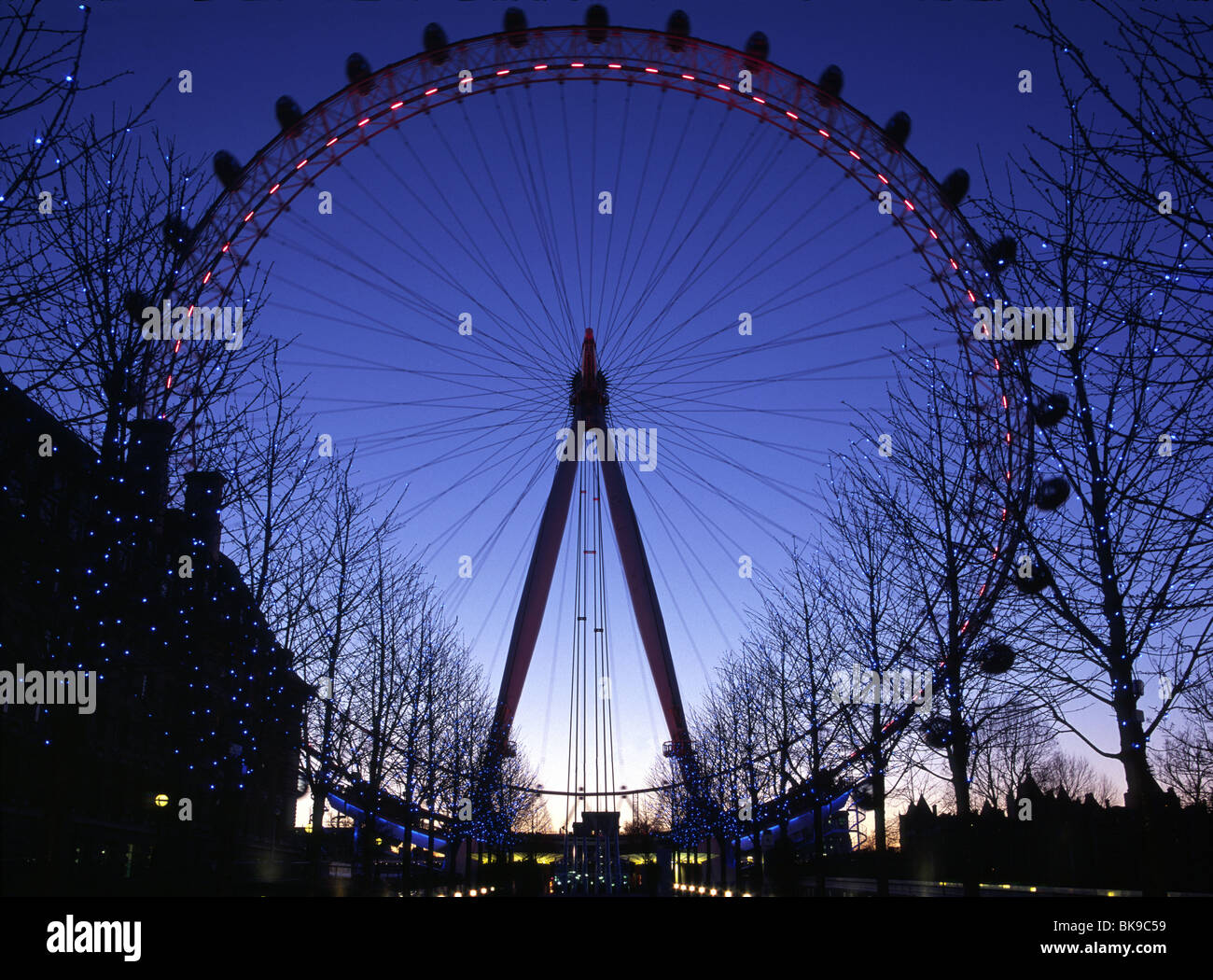 Millennium Eye, Dusk Stock Photo - Alamy