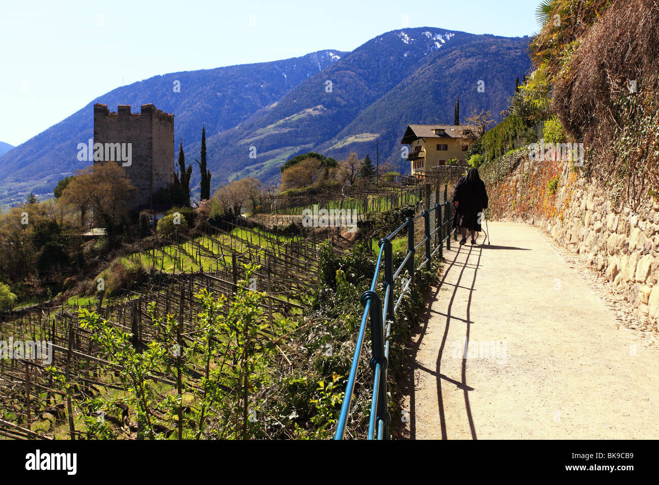 merano town, italian alps Stock Photo - Alamy