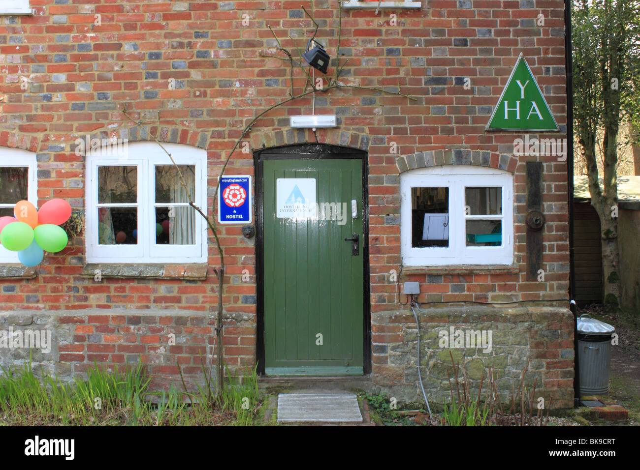Old sign outside Hindhead YHA in the Devil's Punch Bowl, Punch Bowl ...