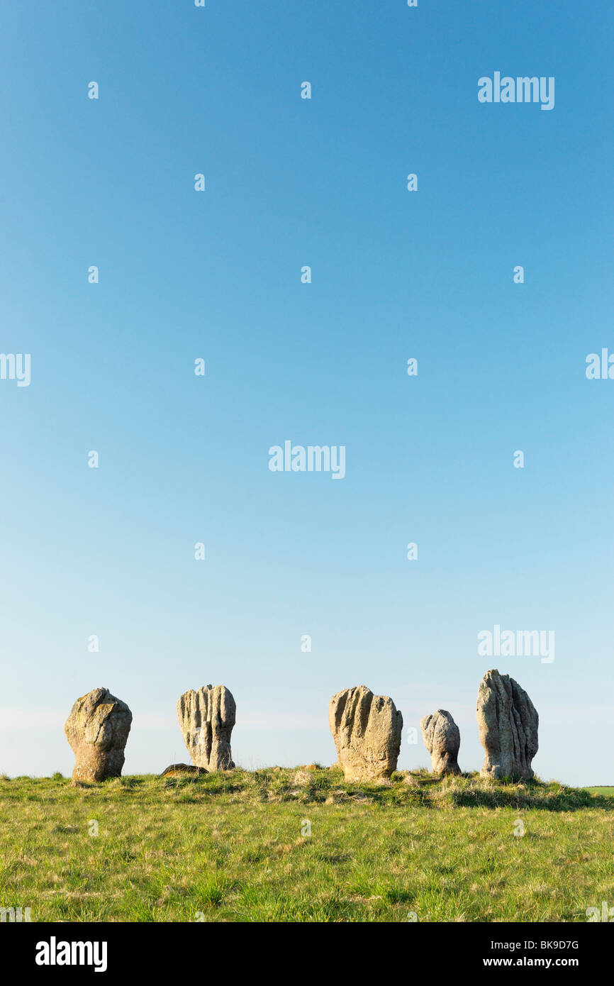 Duddo Stone Circle, Northumberland, England, UK. Also known as Duddo ...