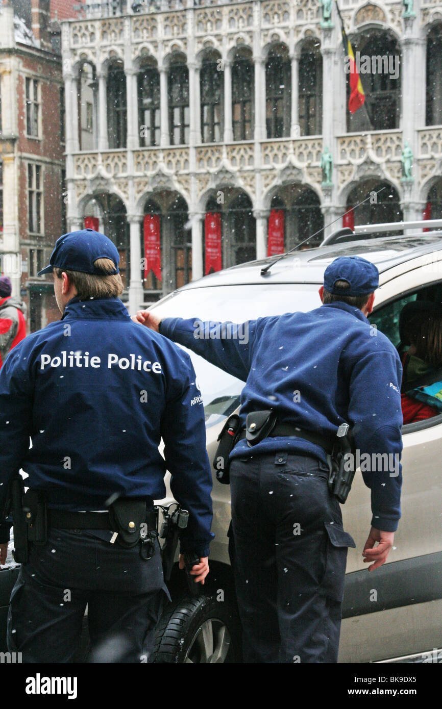 Police of Brussels, Belgium Stock Photo - Alamy