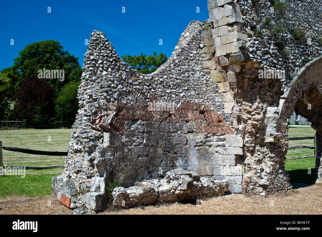 Boxgrove Priory ruin in West Sussex near Chichester which is owned by ...