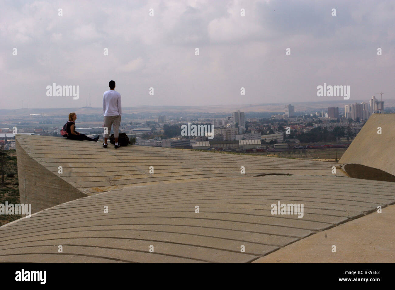 Israel, Beer Sheva, The Negev Brigade Monument designed by Dani Karavan ...