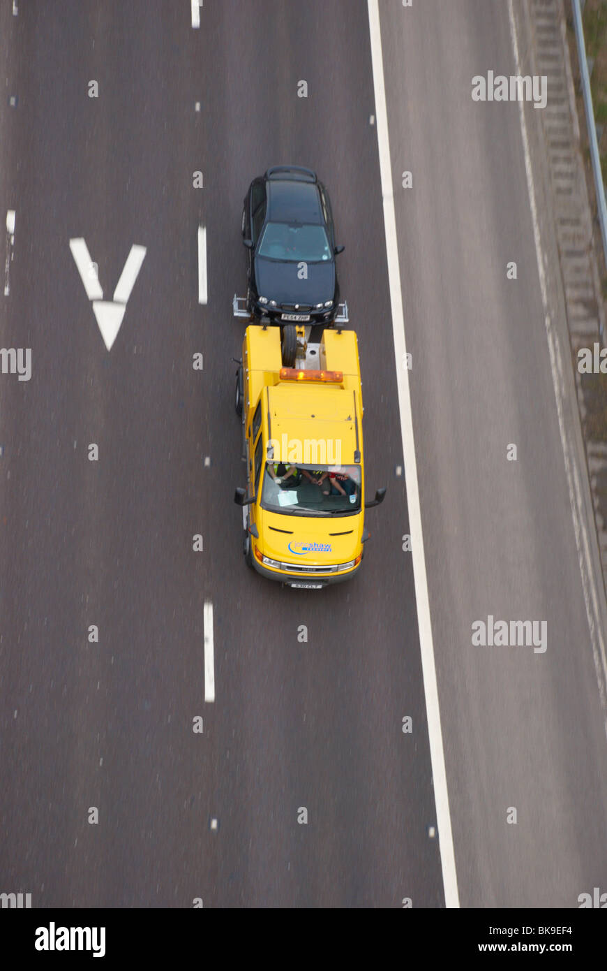 Breakdown Rescue Lorry Towing Broken High Resolution Stock Photography ...