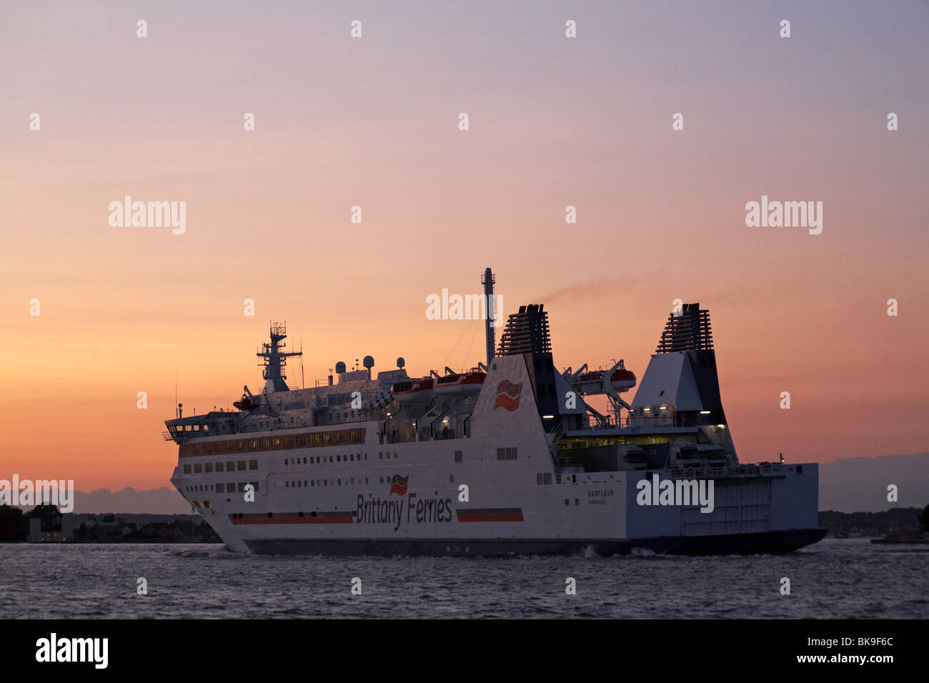 Brittany Ferries ferry Barfleur returning to Poole Harbour from ...