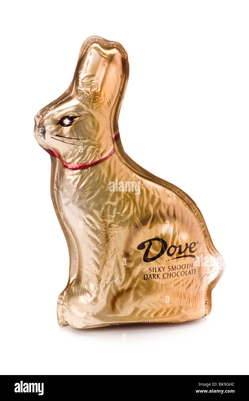 golden chocolate easter bunny rabbit Stock Photo - Alamy