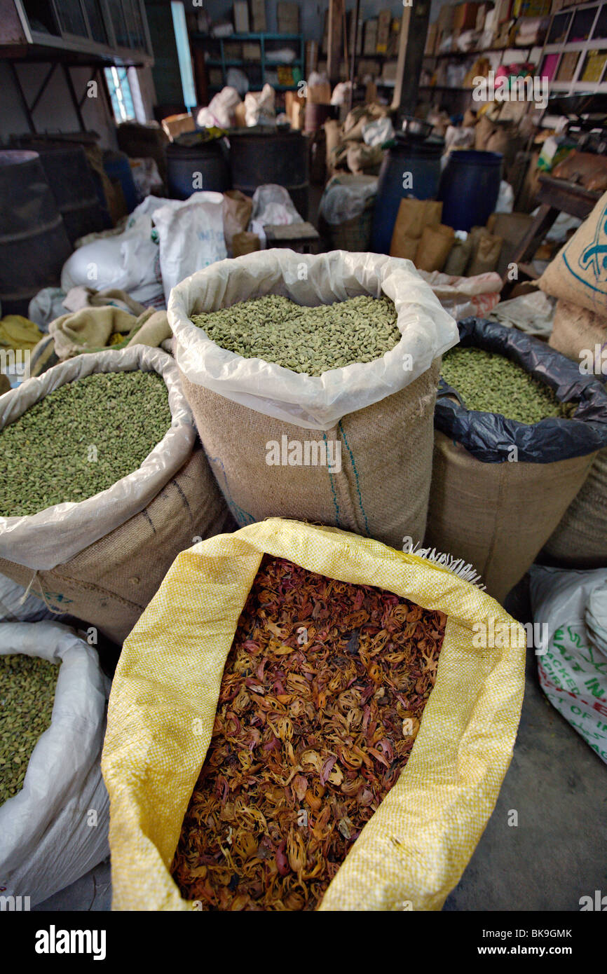 Spice warehouse in Kochi (Cochin), Kerala, India Stock Photo - Alamy