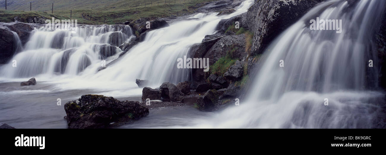 Waterfalls on Faroe Islands Stock Photo - Alamy
