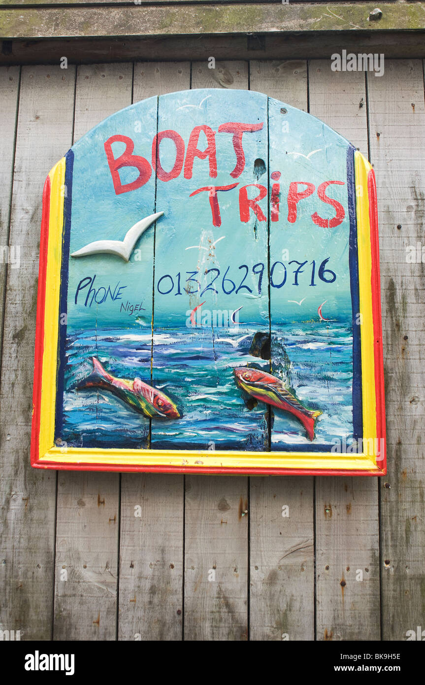 Boat Trips Sign - John Gollop Stock Photo - Alamy